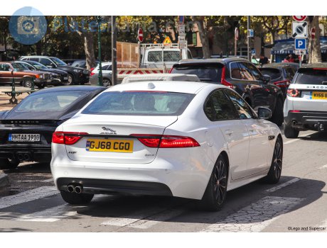 GJ68 CGO, Jaguar XF (Maidstone) License plate of the United Kingdom
