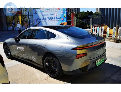 鲁B·DW6583, XPeng P7 (Qingdao City) License plate of China