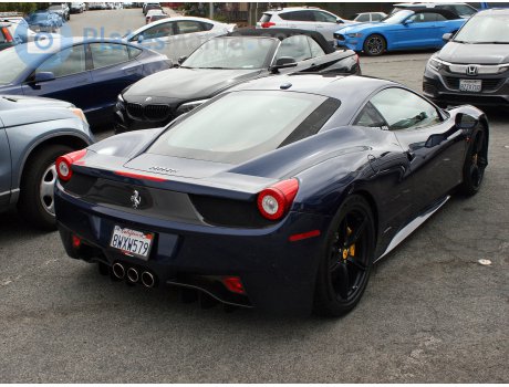 8WXW579, Ferrari 458 (California) License plate of the USA