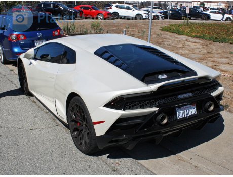 8UVA023, Lamborghini Huracán (California) License plate of the USA