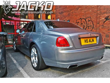 H5 ALM, Rolls-Royce Ghost (London North-West) License plate of the ...