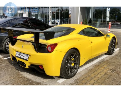 е655мн797, Ferrari 458 (Moscow City) License plate Russia