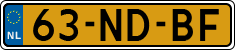 63-ND-BF, Skoda Superb , License plate of the Netherlands