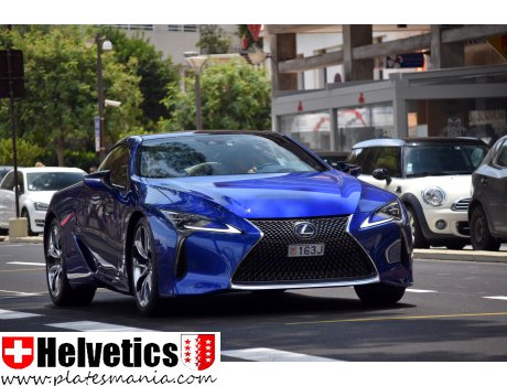163J, Lexus LC , License plate of Monaco