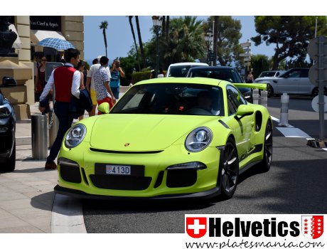 413D, Porsche 911 , License plate of Monaco