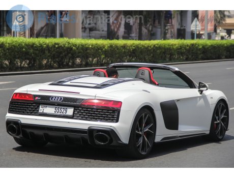 I 55529, Audi R8 (Dubai) License plate of the UAE