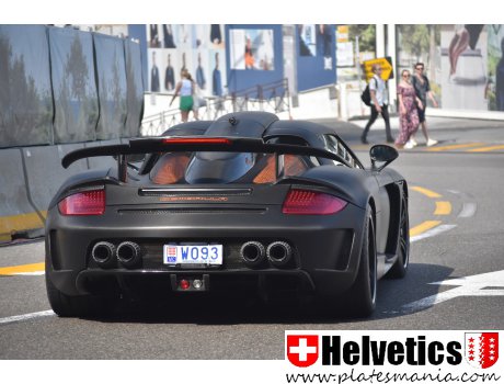 W093, Porsche Carrera GT , License plate of Monaco