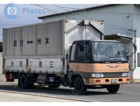香川 100 あ 5769, Hino Ranger (Kagawa) License plate of Japan