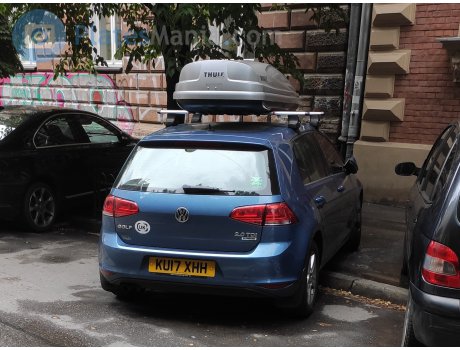 KU17 XHH, Volkswagen Golf (Northampton) License plate of the United Kingdom