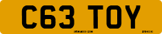 C63 TOY, Mercedes-Benz C-Klasse (London North-West) License plate of ...