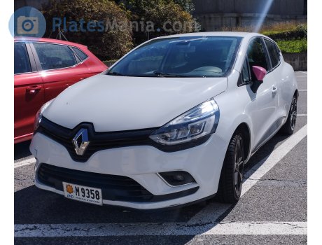 M 9358, Renault Clio , License plate of Andorra
