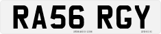 RA56 RGY, BMW 3 Series (Reading) License plate of the United Kingdom