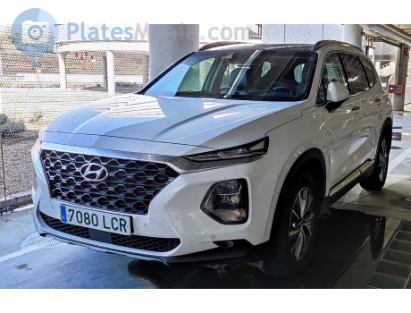 7080 LCR, Hyundai Santa Fe , License plates of Spain