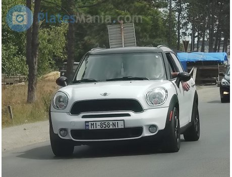 MI-858-NI, MINI Countryman , License plate of Georgia