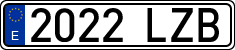 2022 LZB, BMW X1 , License plates of Spain