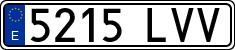 5215 LVV, Mercedes-Benz EQA , License plates of Spain