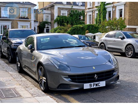 9 PWC, Ferrari FF (Essex) License plate of the United Kingdom