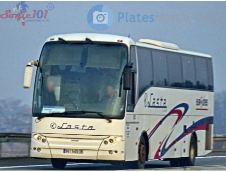 BG 1600-XK, Berkhof Axial (Belgrade) License plate of Serbia