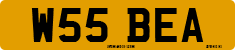 W55 BEA, BMW 3 Series (Dudley) License plate of the United Kingdom