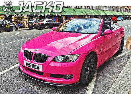 W55 BEA, BMW 3 Series (Dudley) License plate of the Great Britain