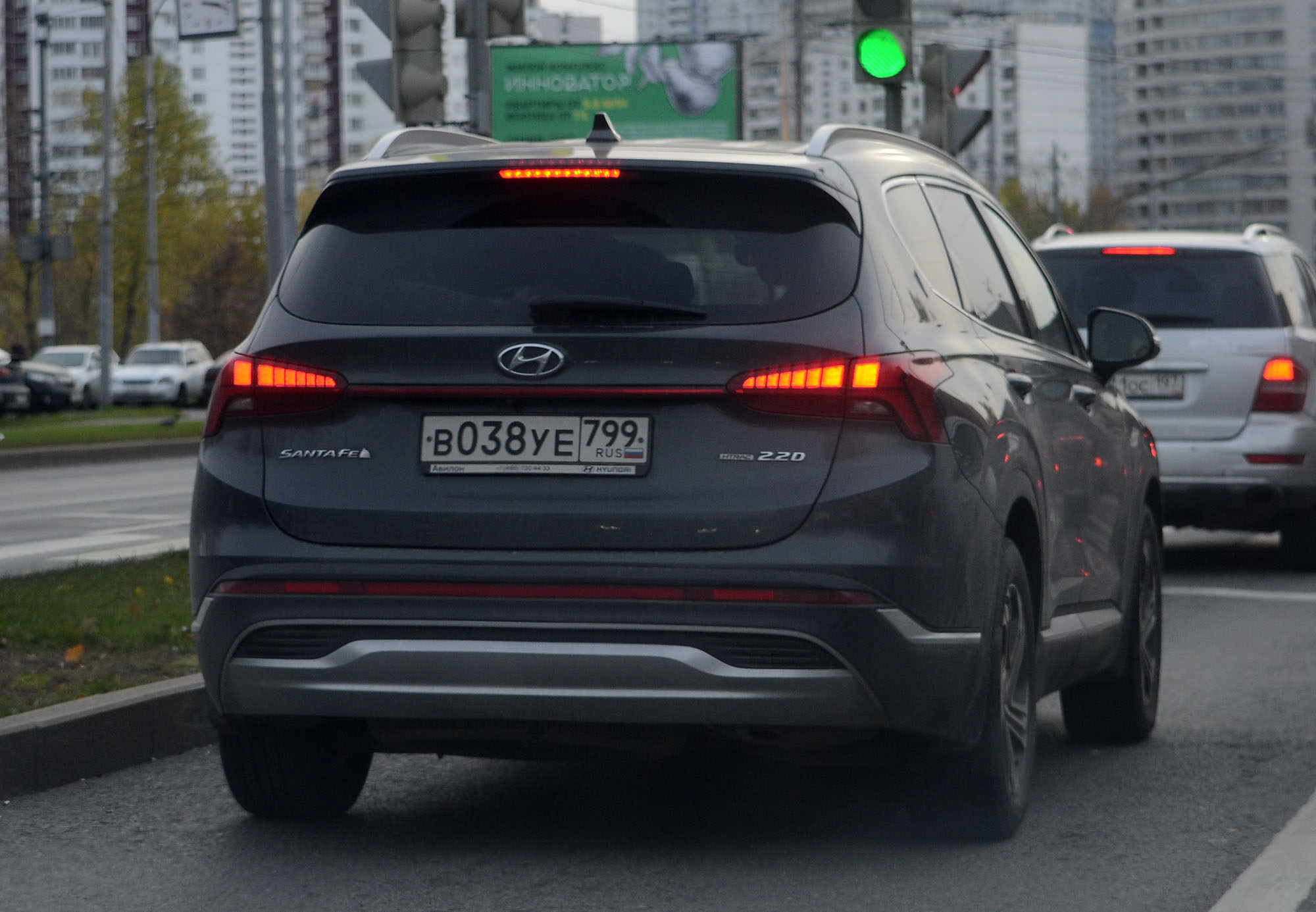 "в 038 уе 799" photos Hyundai Santa Fe. Russia