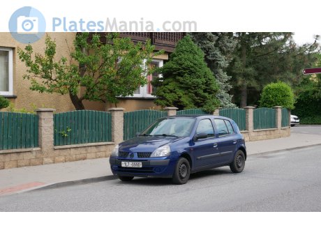 1L7 0990, Renault Clio (Liberec Region). License plate of the Czech ...
