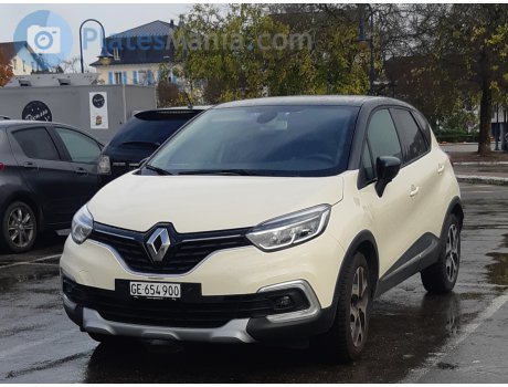 GE 654900, Renault Captur (Geneva) License plate of Switzerland