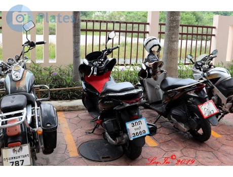 3กก 3669, Honda PCX Series (Chonburi) License plate of Thailand