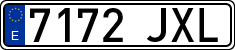 7172 JXL, Land Rover Discovery , License plates of Spain