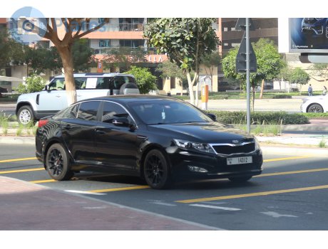 N 14312, Kia Optima (Dubai) License plate of the UAE