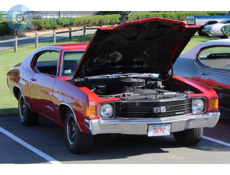 3692, Chevrolet Chevelle (Massachusetts) License plate of the USA