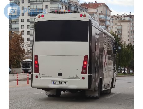 06 HBH 08, TemSA Prestij (Ankara) License plate of Turkey