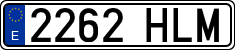 2262 HLM, BMW M5 , License plates of Spain