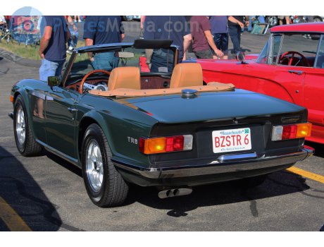 BZSTR 6, Triumph TR6 (Massachusetts) License plate of the USA