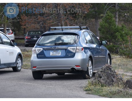 25-3355D, Subaru Impreza Outback (Montana / Madison) License plate of ...