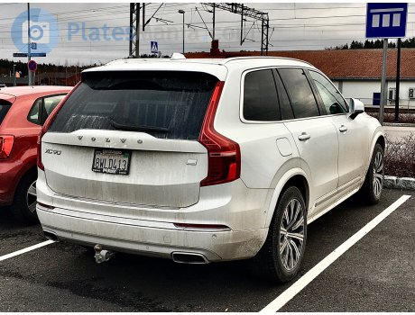 8WLD413, Volvo XC90 (California) License plate of the USA