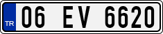 06 EV 6620, Ford Cargo (Ankara) License plate of Turkey