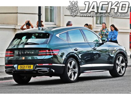 OU21 FRR, Genesis GV80 (Oxford) License plate of the United Kingdom