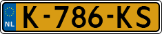 K-786-KS, Volvo V60 , License plate of the Netherlands