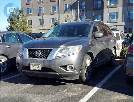 MRYZKA, Nissan Pathfinder (Colorado) License plate of the USA