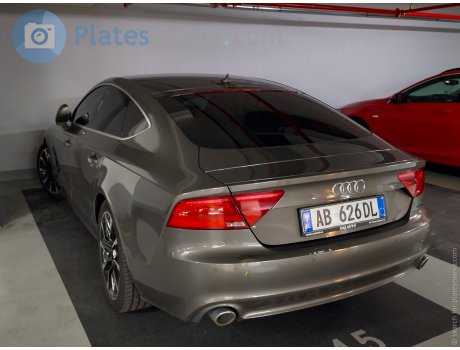 AB 626 DL, Audi A7 , License plate of Albania