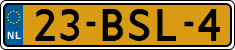 23-BSL-4, DAF XF , License plate of the Netherlands