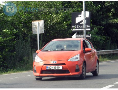 QQ-485-NN, Toyota Aqua , License plate of Georgia