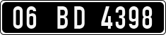 06 BD 4398, MAN Lion's Classic (Ankara) License plate of Turkey