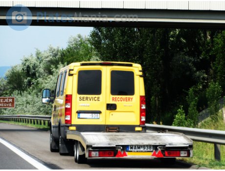 WAM-938, Tijhof , license plates of Hungary