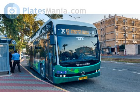 233-63-302, BYD ebus , License plate of Israel