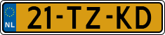 21-TZ-KD, Volvo V70 , License plate of the Netherlands