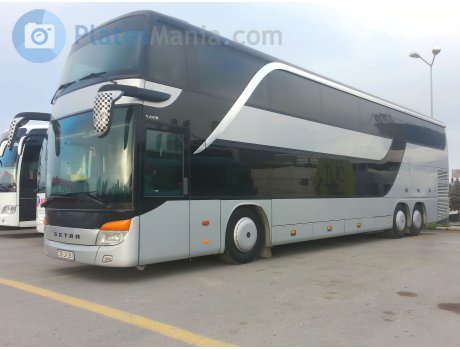 90 JV 361, Setra 400-Series (Baku City) License plate of Azerbaijan
