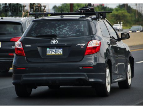 KCP-4852, Toyota Matrix (Pennsylvania) License plate of the USA