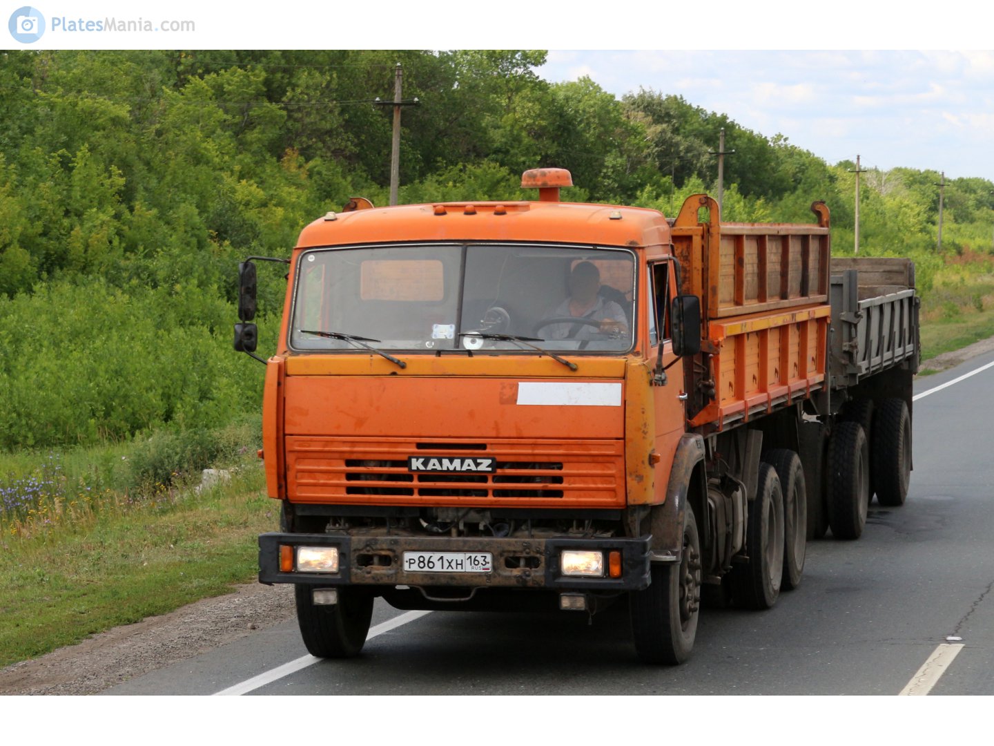 "р 861 хн 163" photos KamAZ 55102. Russia